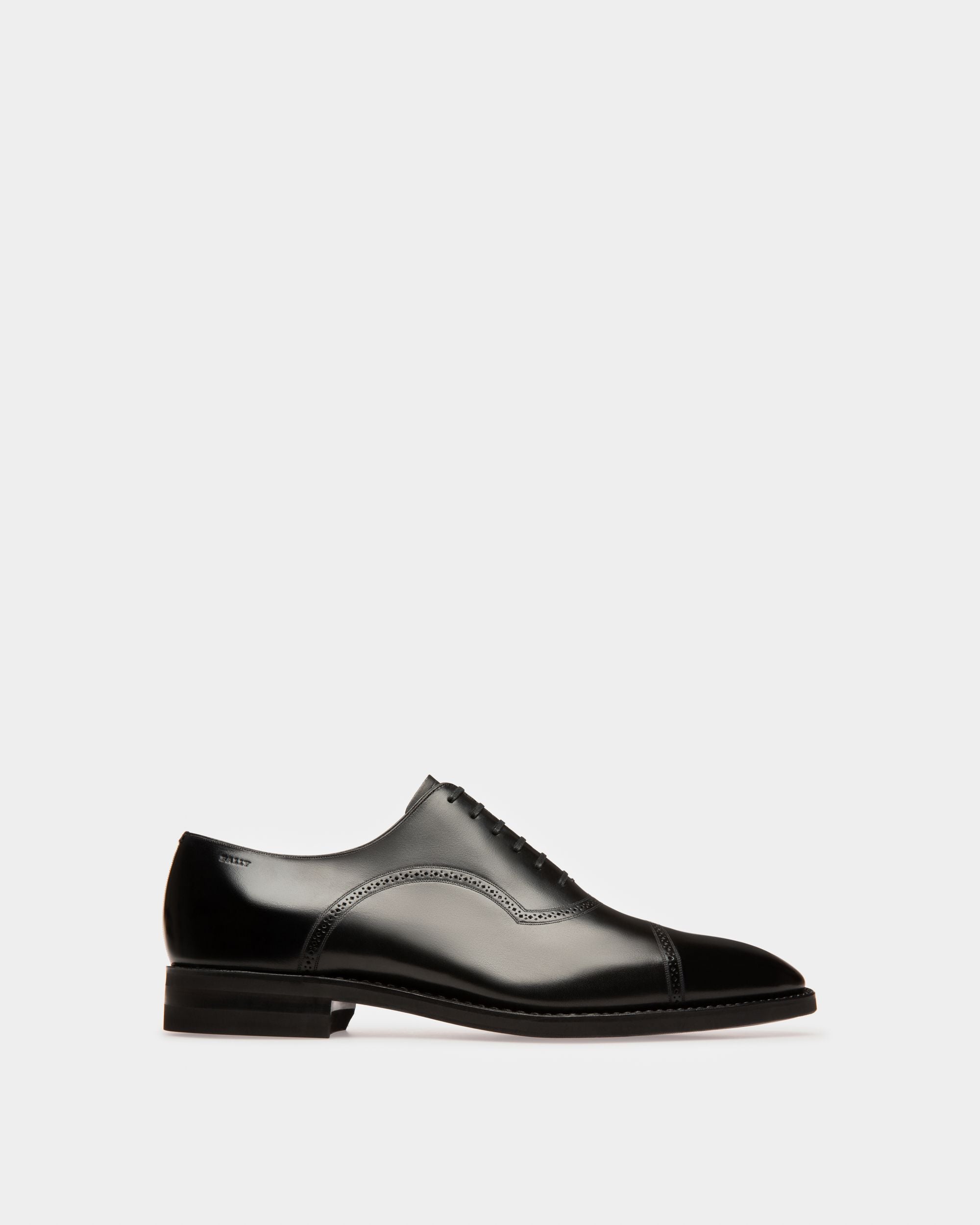 Men's Black Scotch Men's Leather Oxford Lace-Up Shoe In Black | Bally ...
