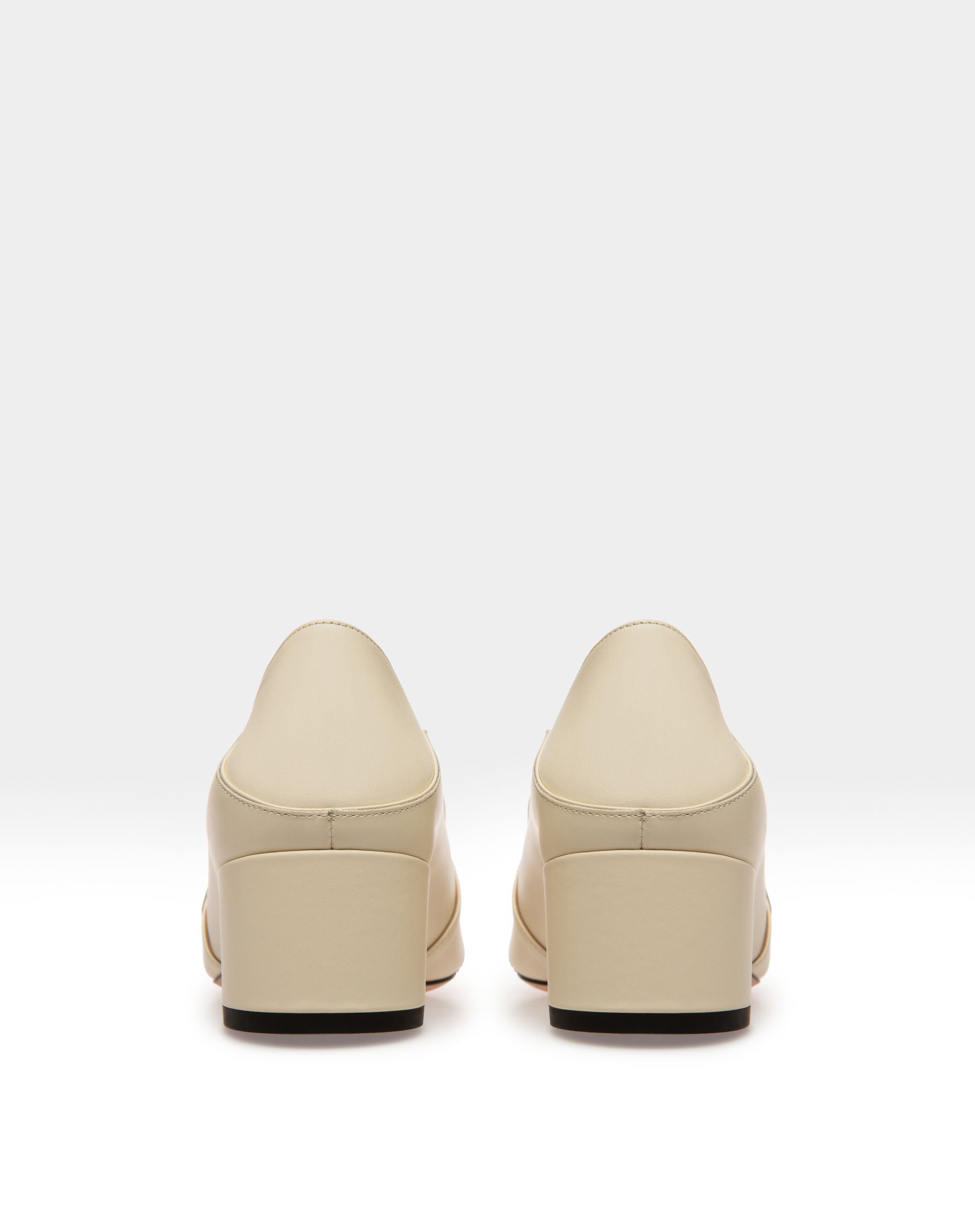 Women's Blanco Janelle Women's Calf Leather Pump With 40Mm Heel In Bone ...