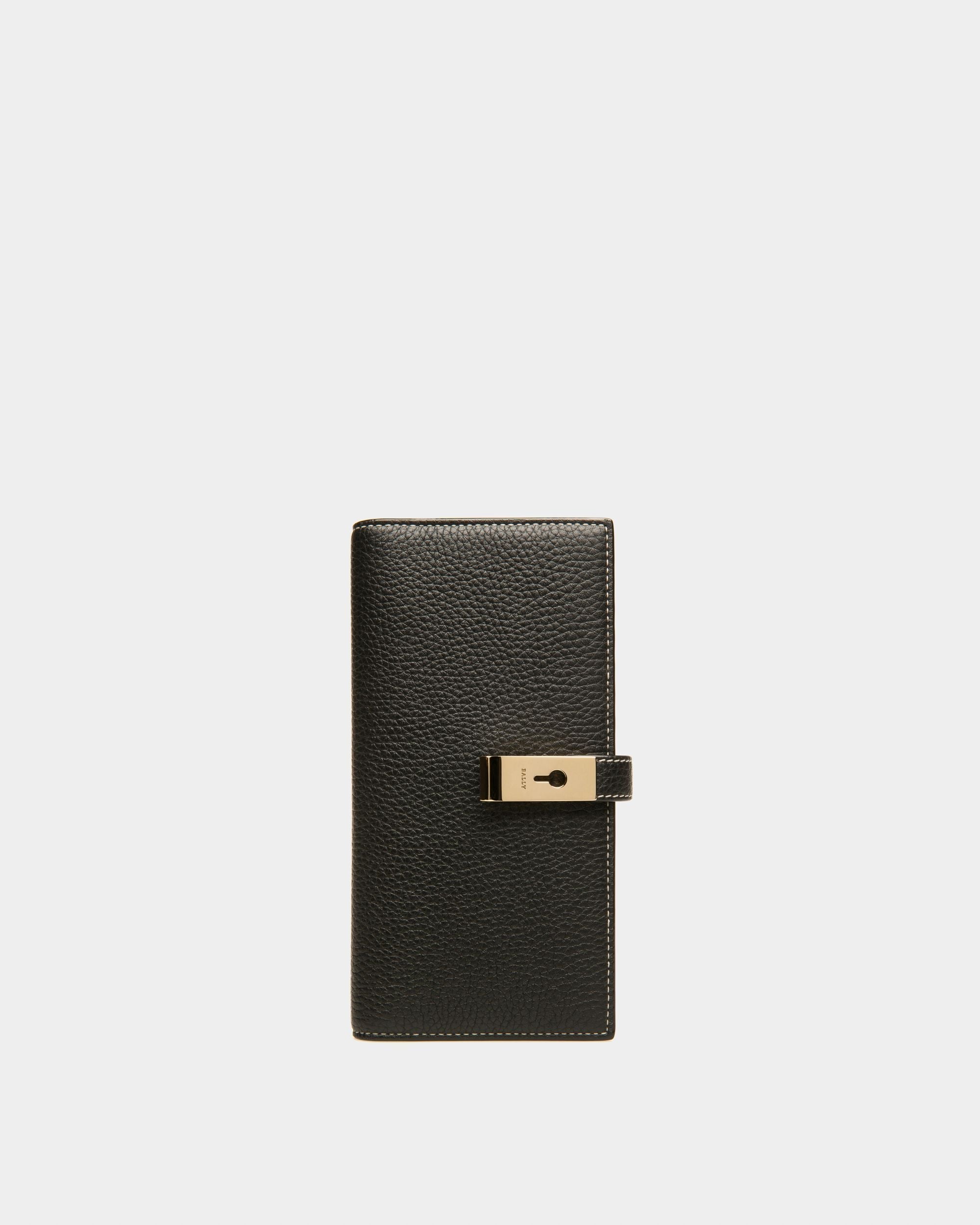 Women's Black Amy Leather Wallet In Black | Bally Global