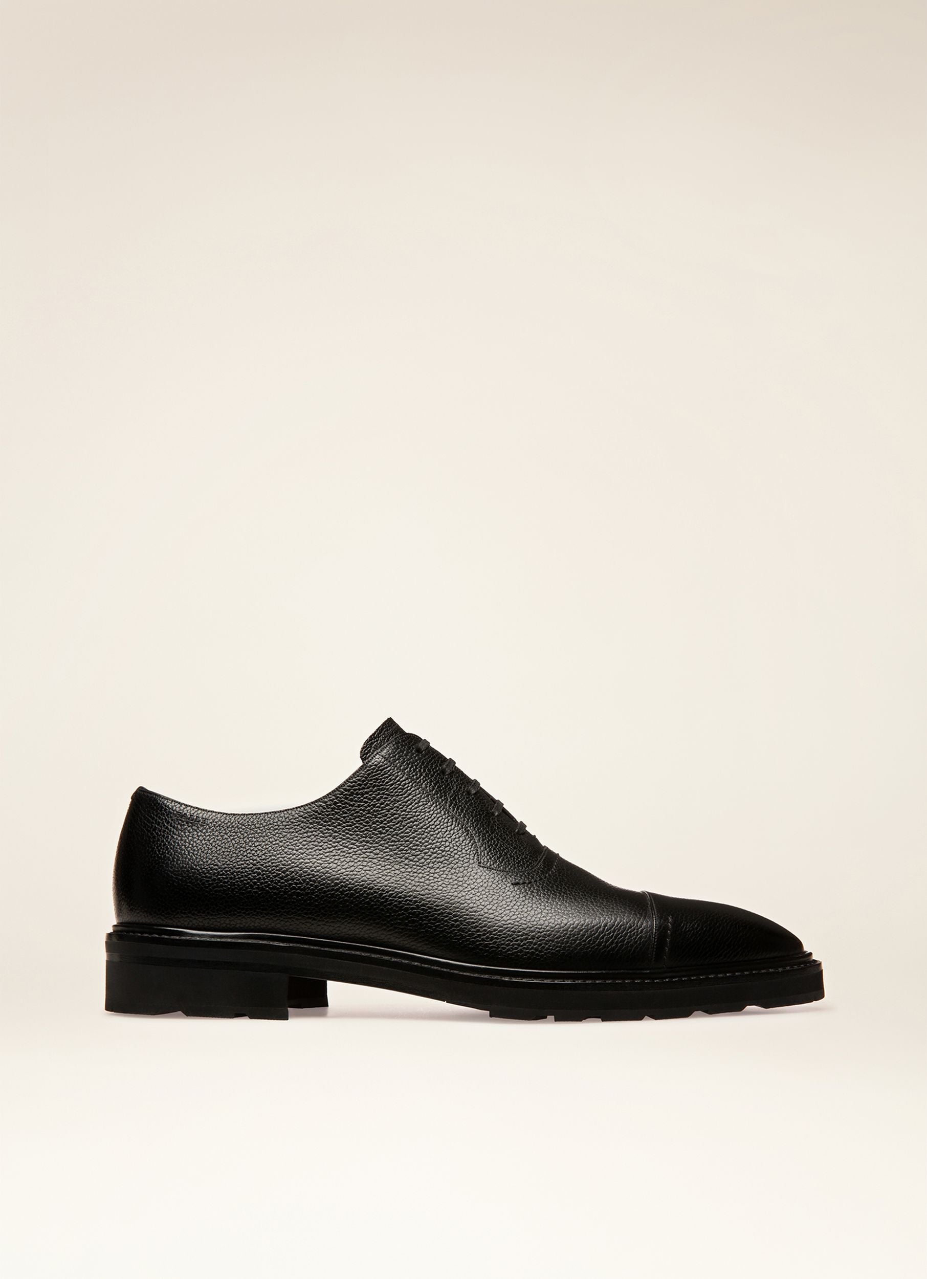 Men's Black Meyrin Oxford in Black Grained Leather | Bally Global CA