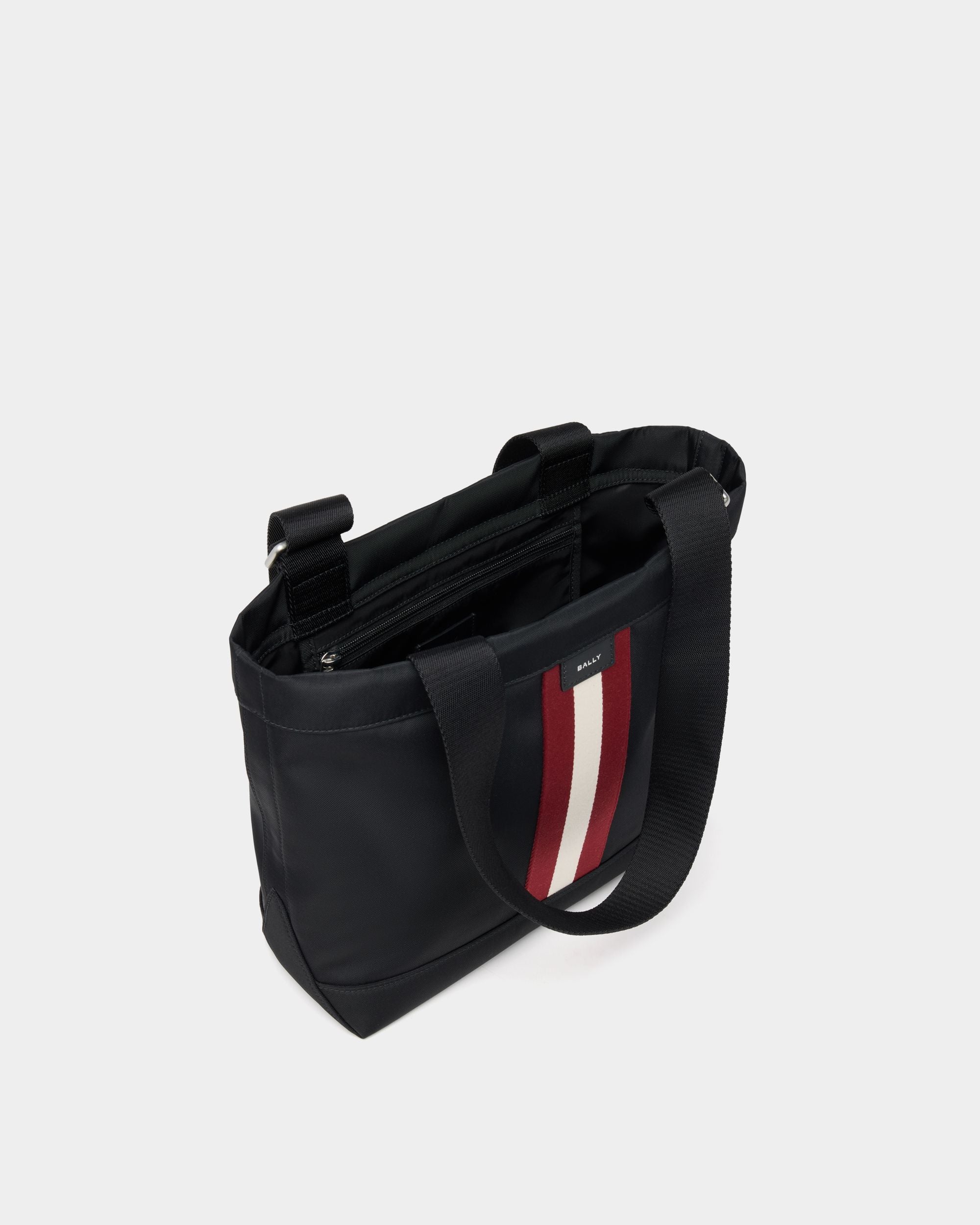 Men's Black Code Tote Bag in Black Nylon | Bally Global