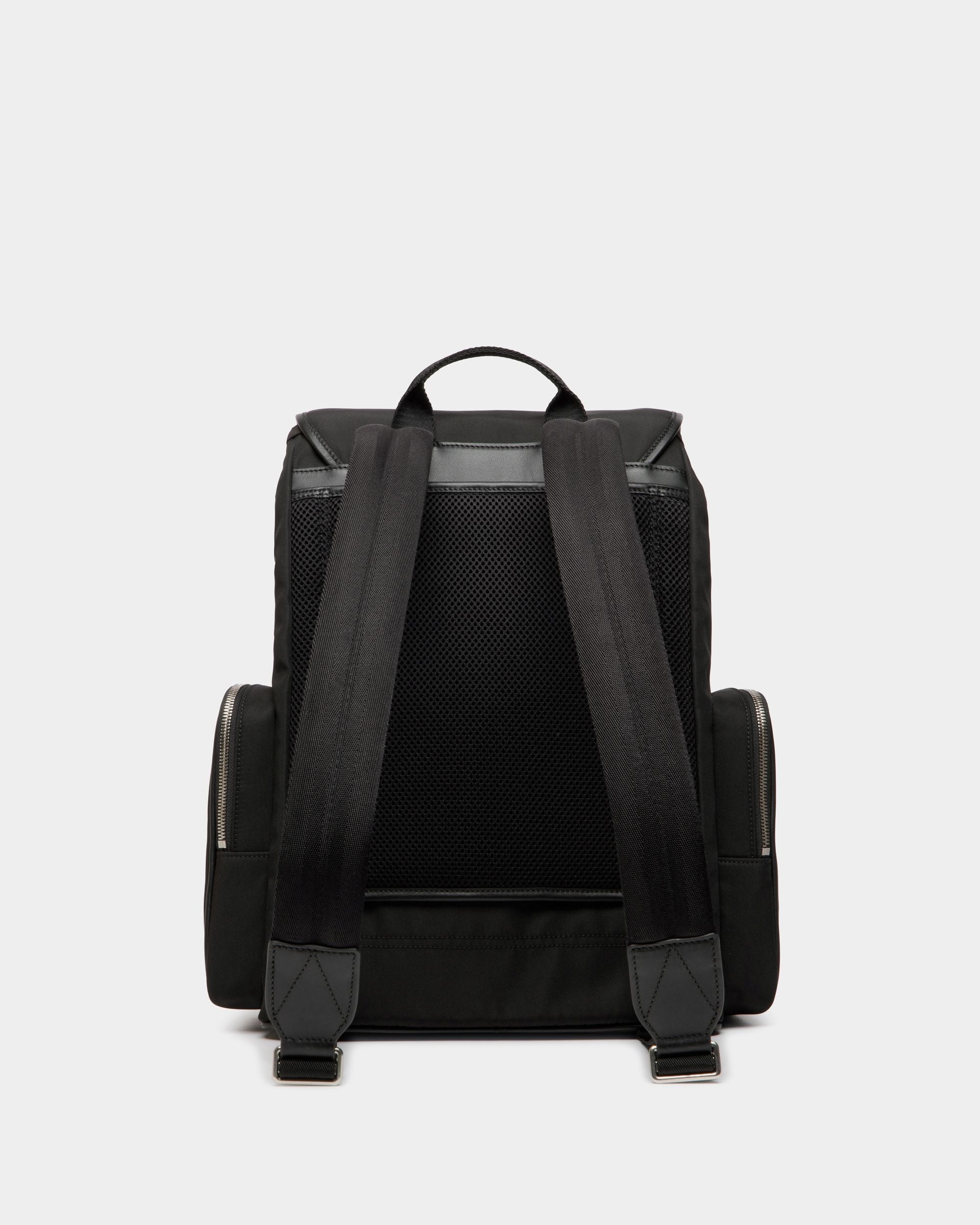Men's Black Code Backpack in Black Nylon | Bally Global