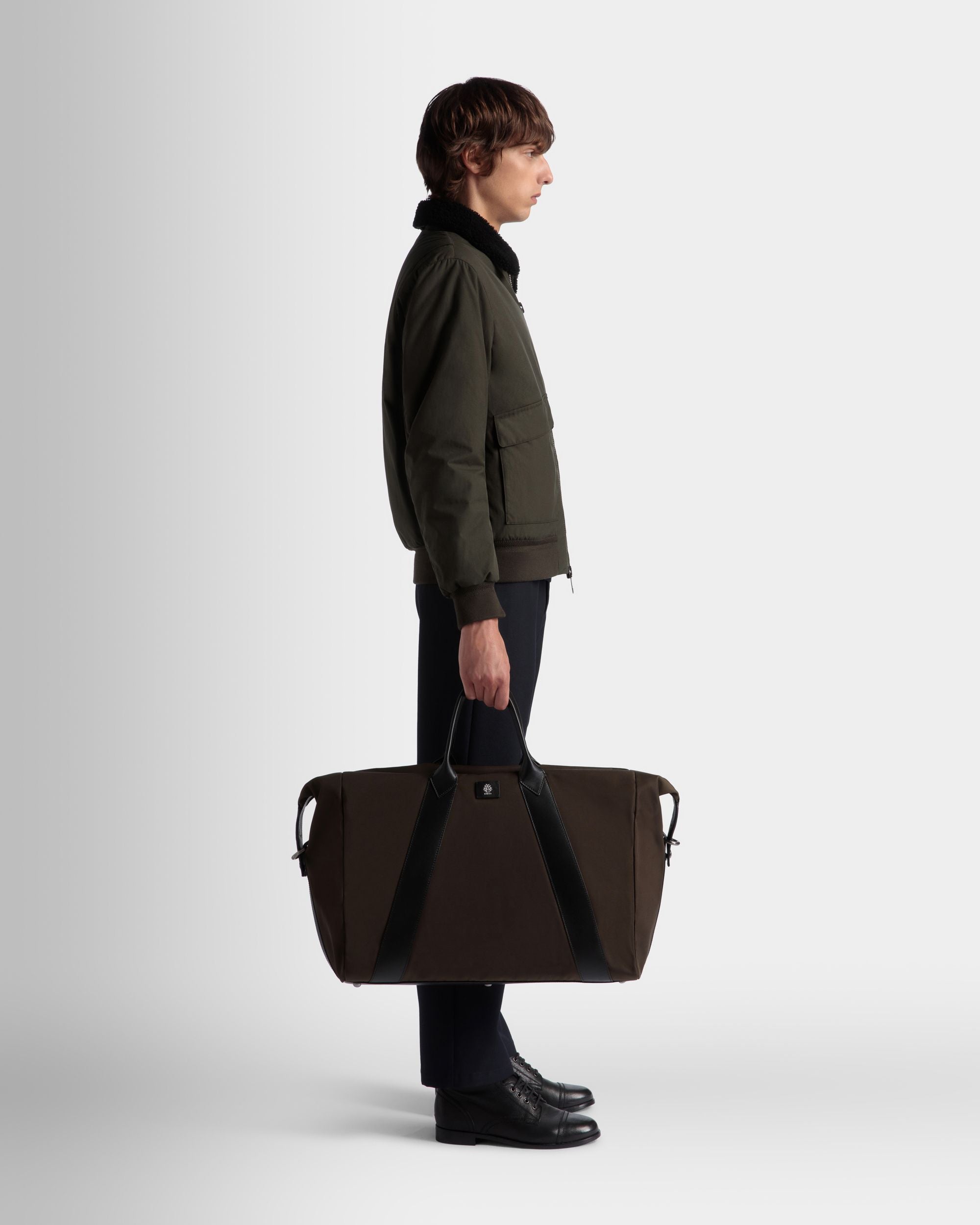 Men's Green Adrien Brody Travel Collection Weekender In Military Green ...