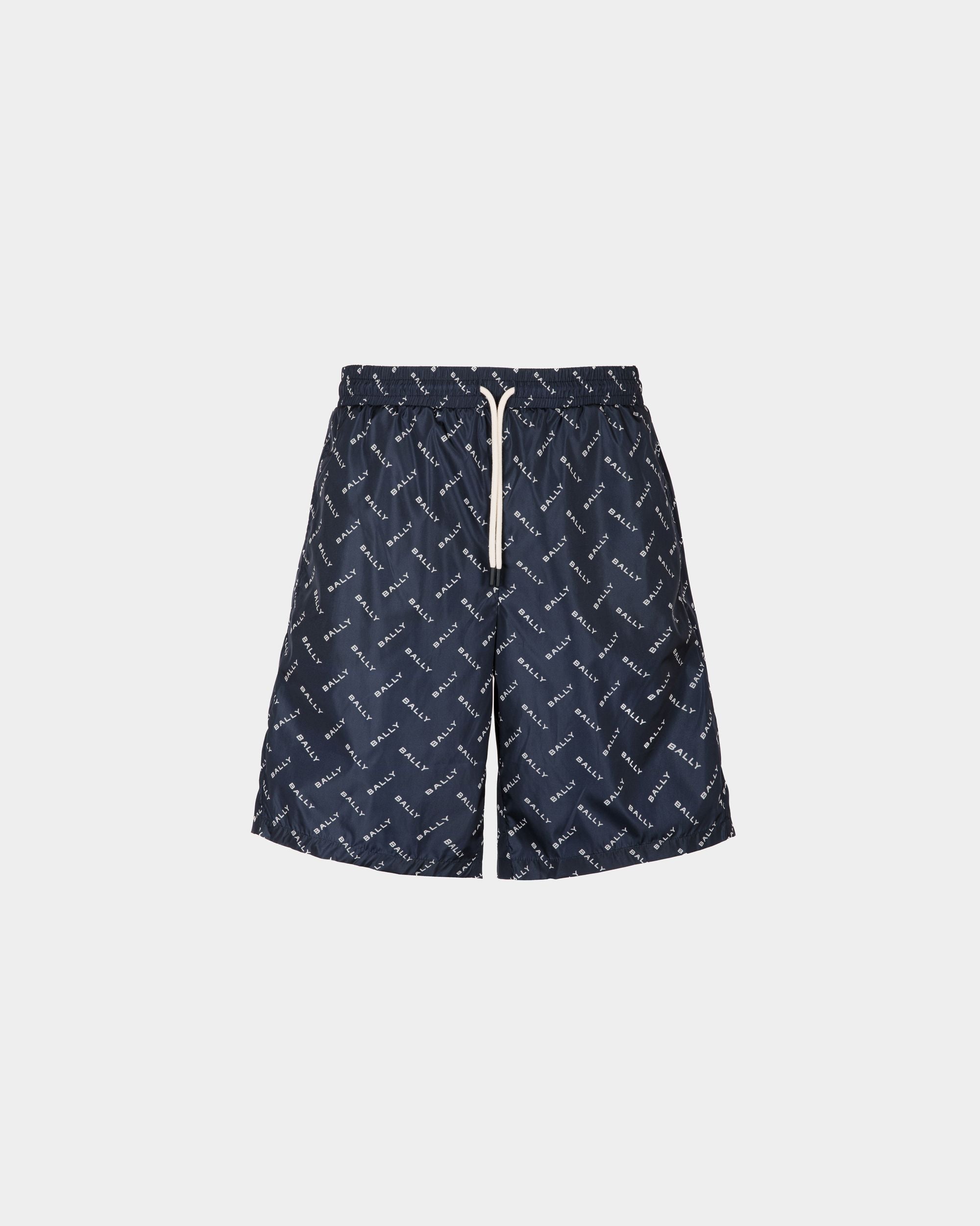 Men's Blue Swim Trunks in Polyamide | Bally Global
