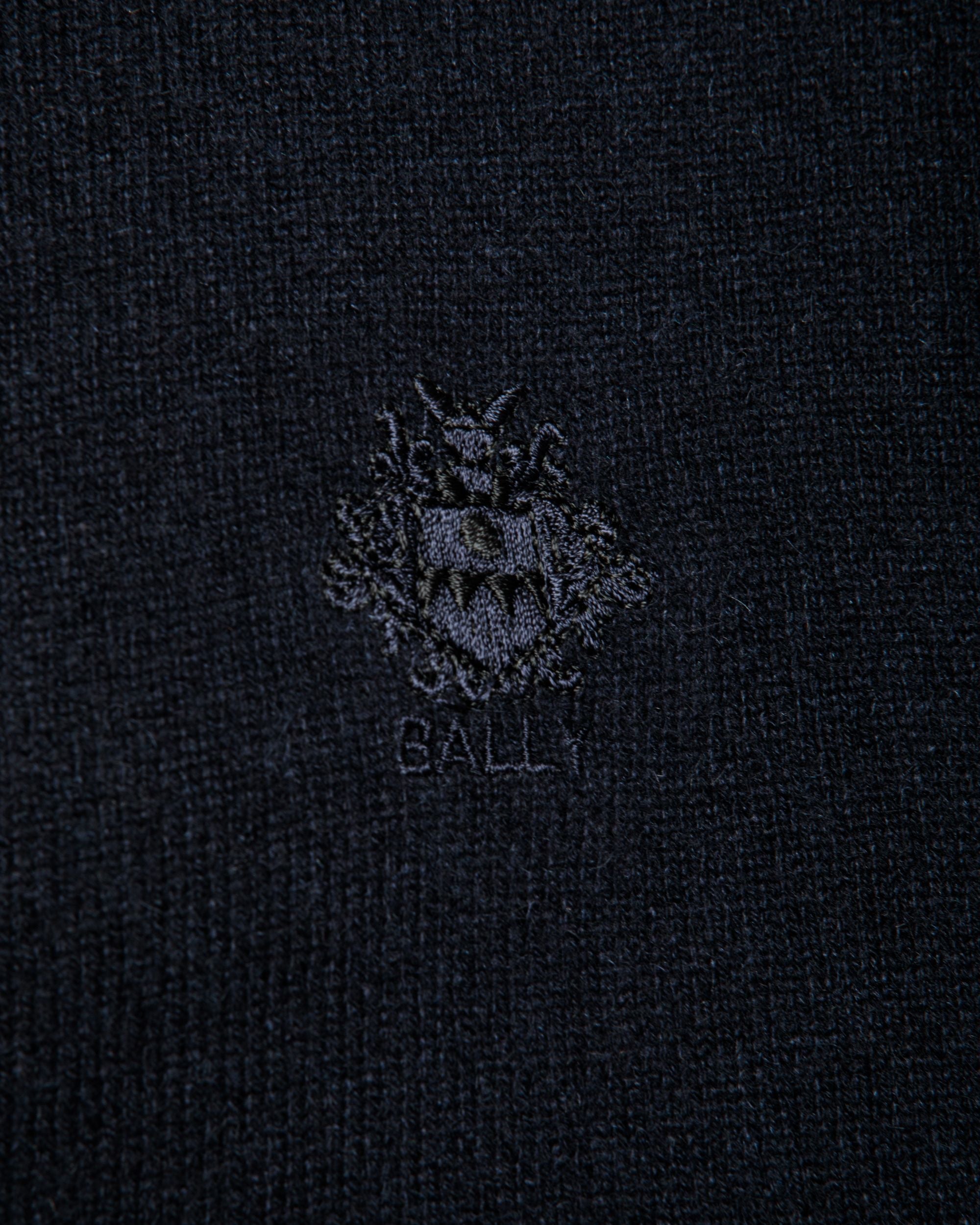 Men's Blue Cardigan With a Bally Crest in Navy Blue Cashmere | Bally ...