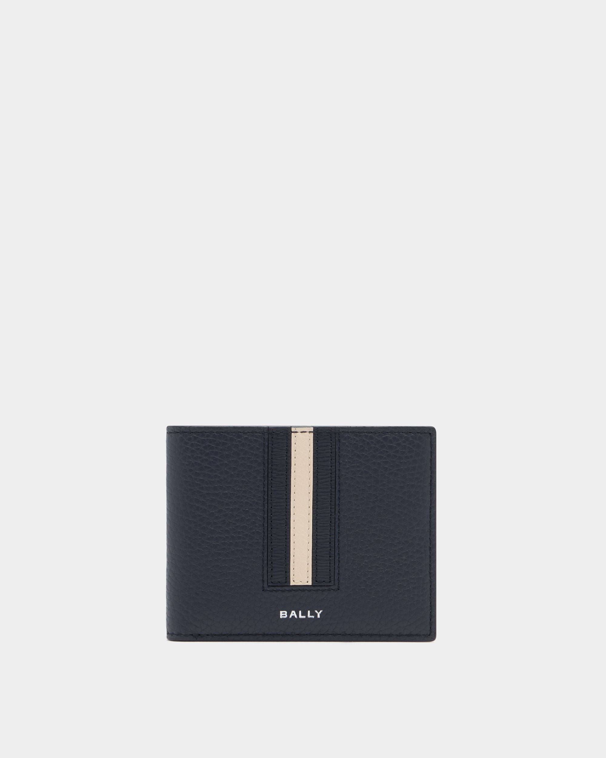 Men's Blue Bifold Wallet In Blue Leather | Bally Global