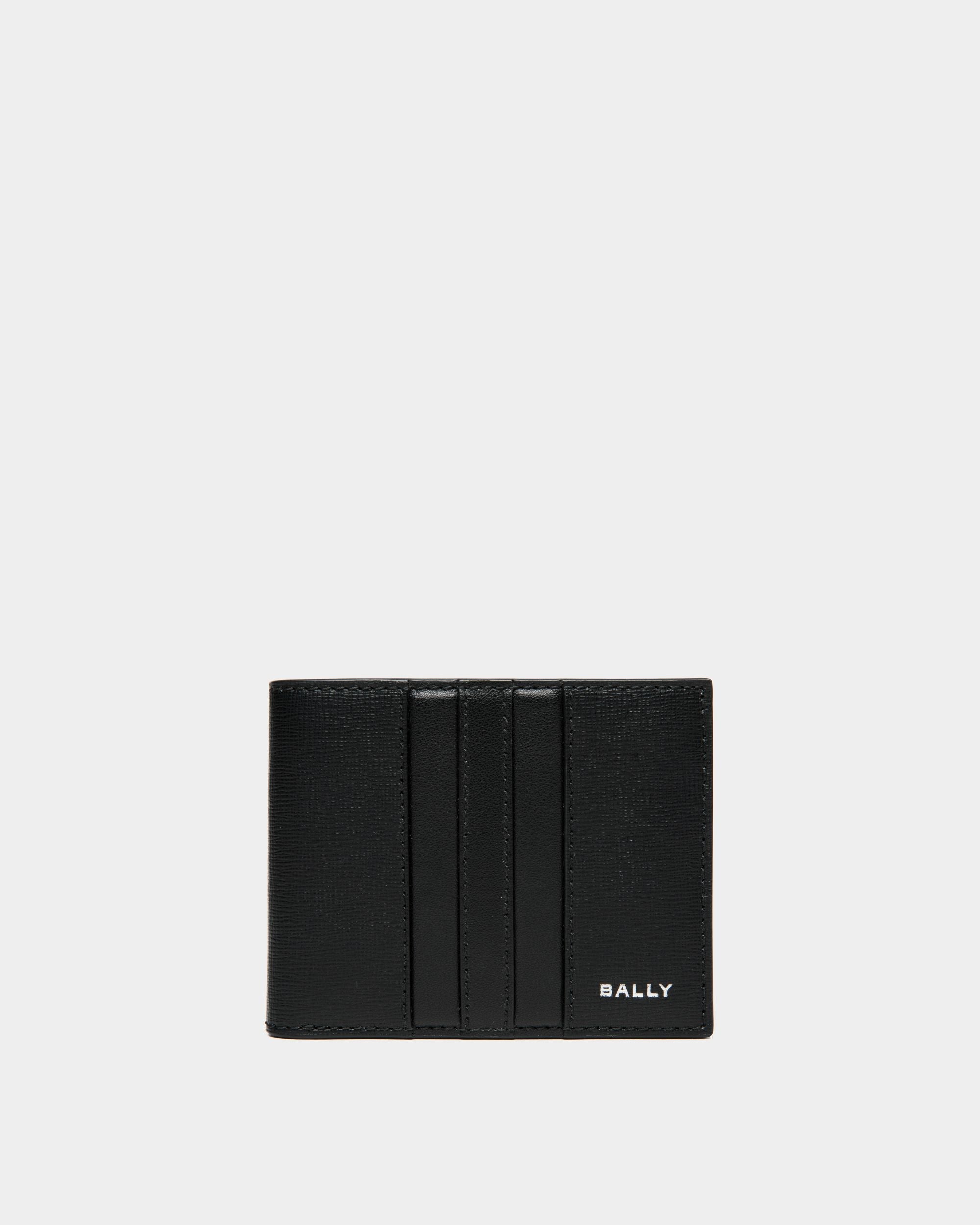 Men's Black Mythos Bifold Wallet In Black Recycled Leather | Bally ...