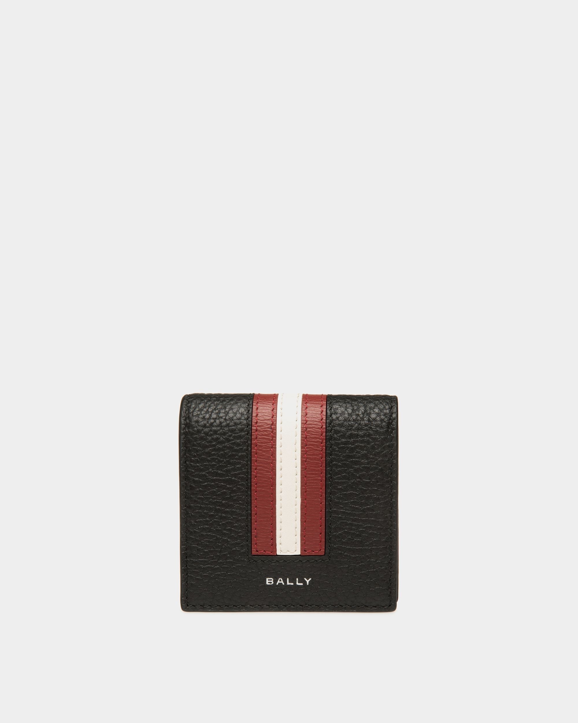 Men's Black Ribbon Coin Case in Black Leather | Bally Global