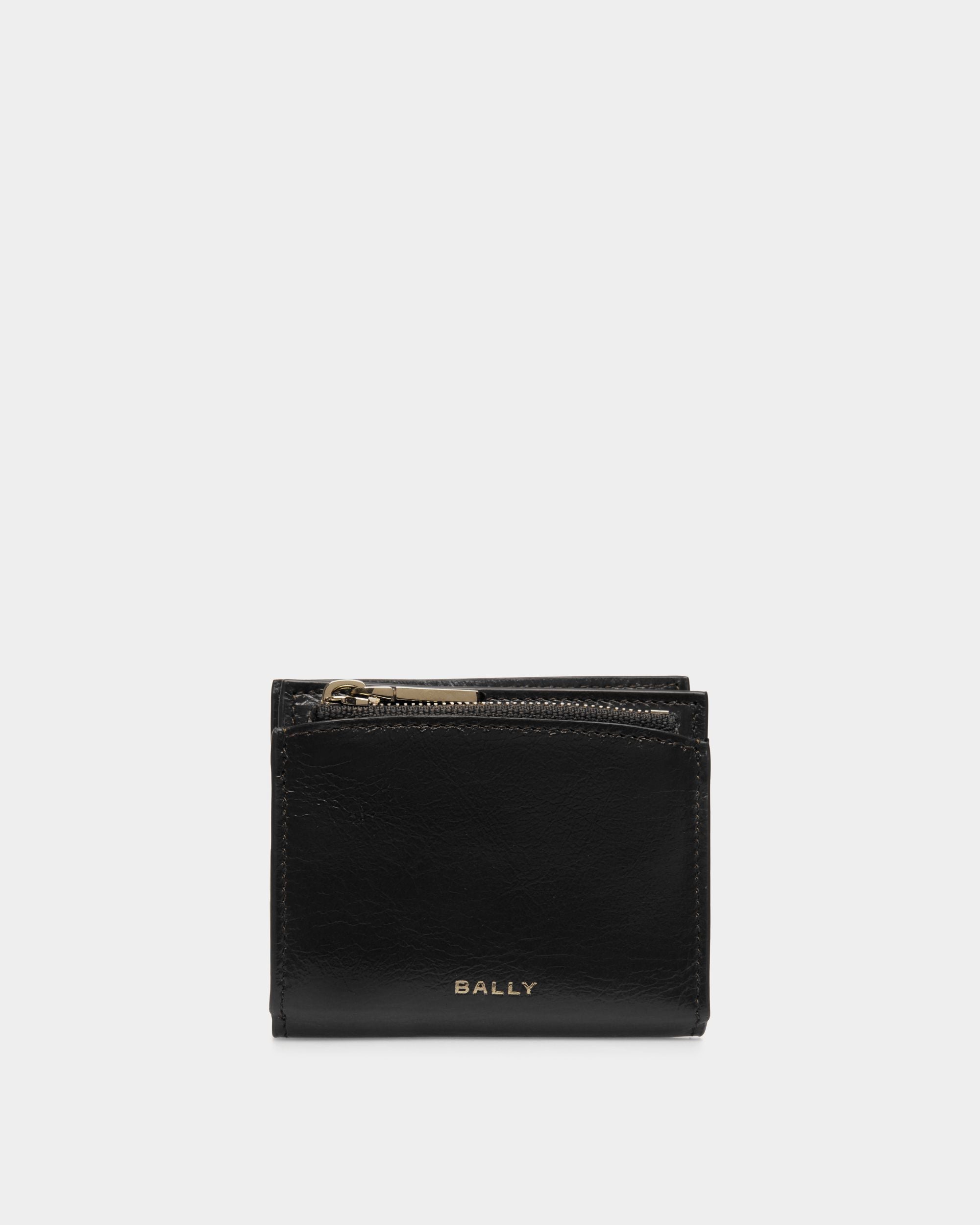 Men's Black Easy Bally Trifold Wallet in Black Leather | Bally Global