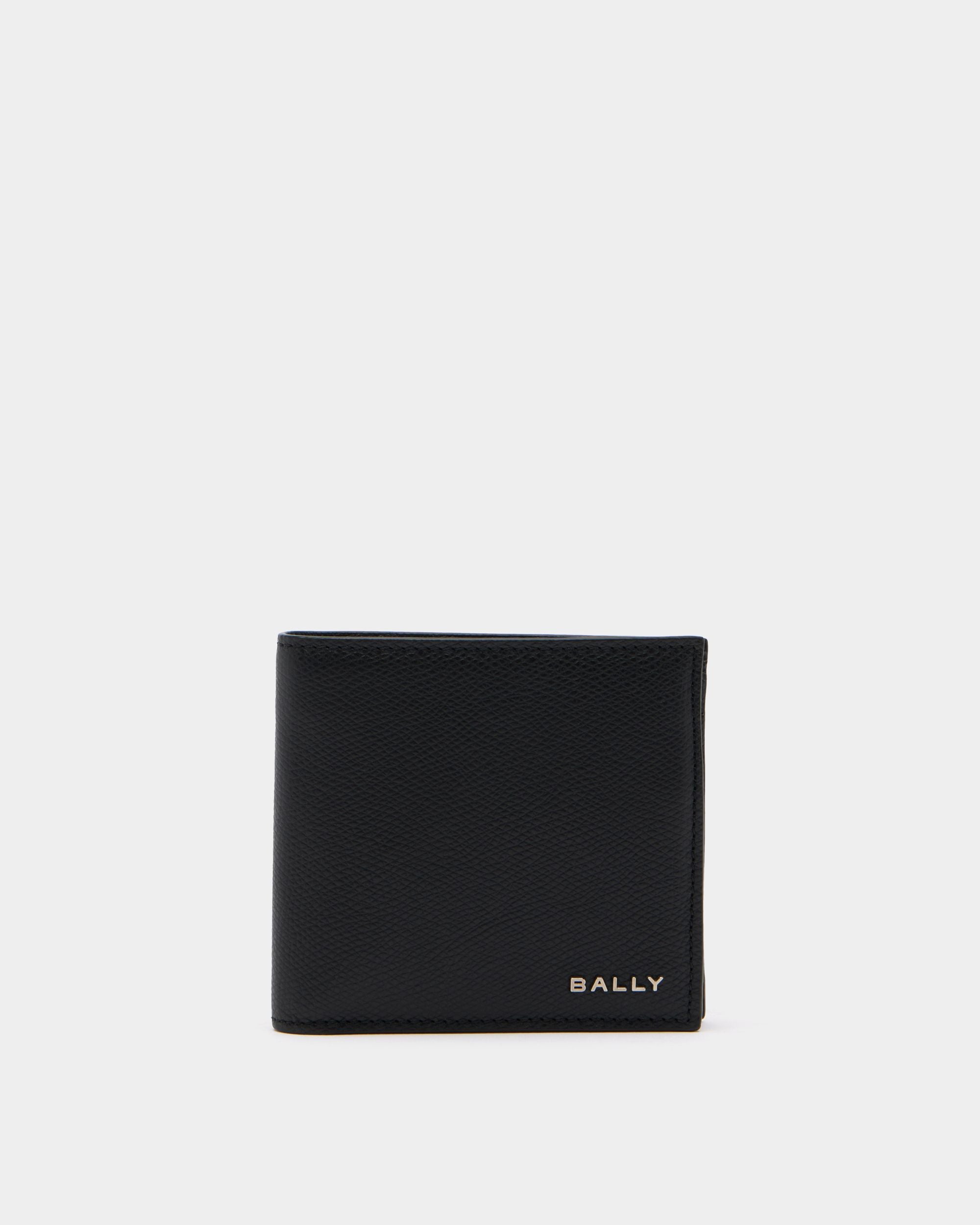 Men's Black Bally Essential Wallet in Black Grained Leather | Bally Global