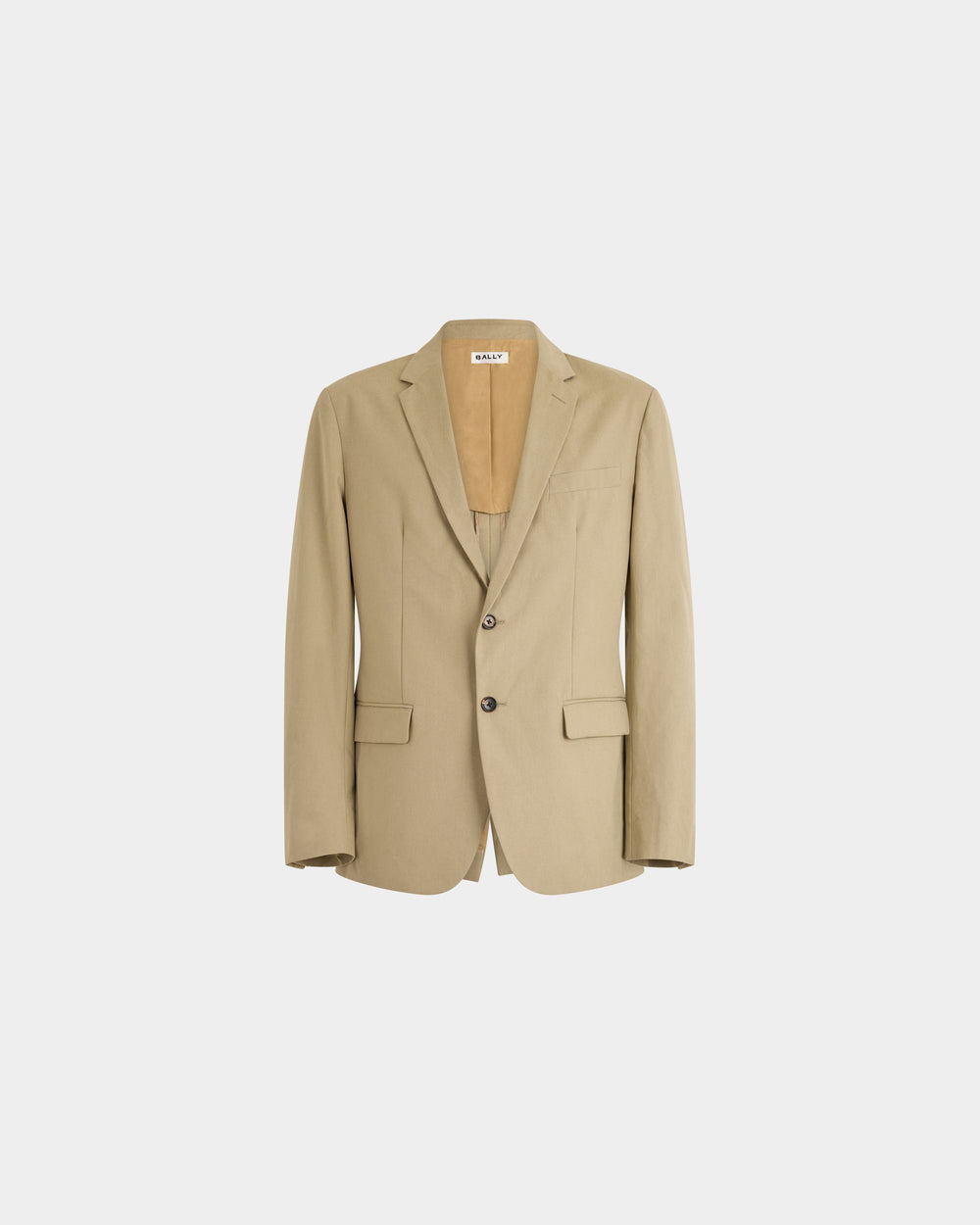 Men's Beige Blazer in Light Beige Cotton | Bally Global