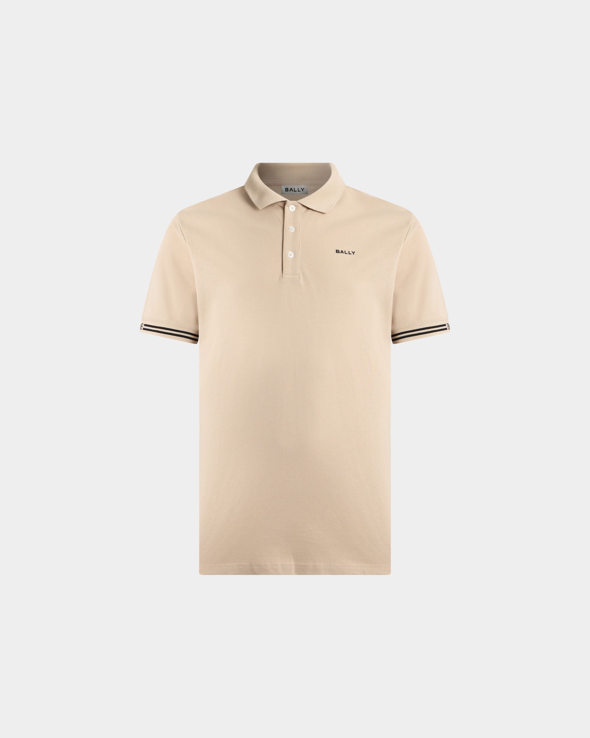 Men's Beige Polo In Cotone Beige | Bally Global