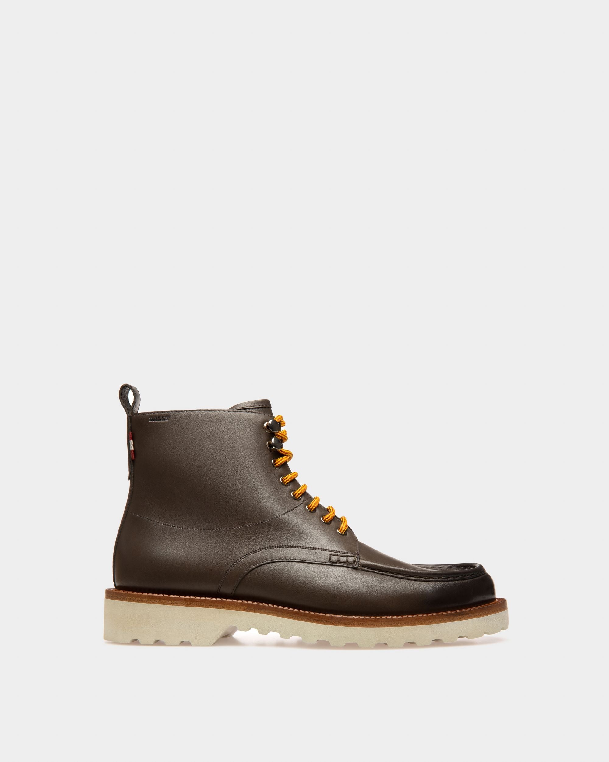 Men's Green Nottingham Boot in Army Green Leather | Bally Global