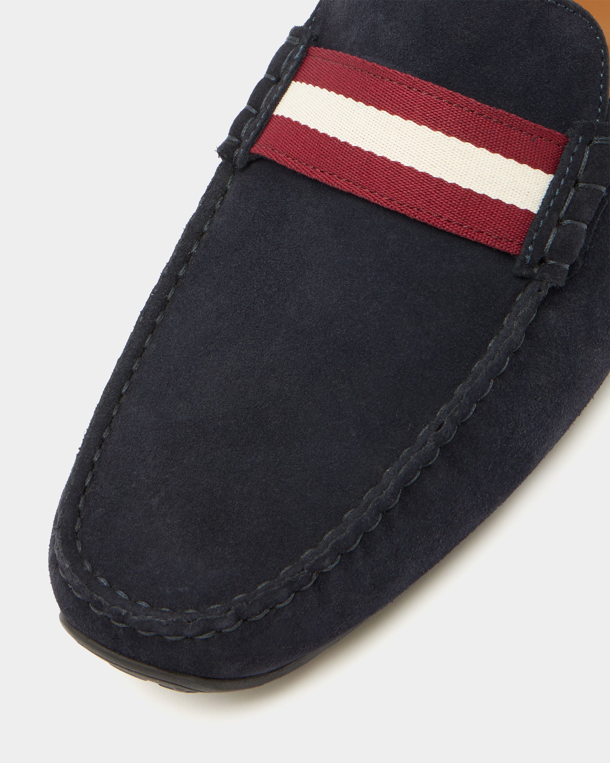 Men's Blue Pilot Driver in Navy Blue Suede | Bally Global