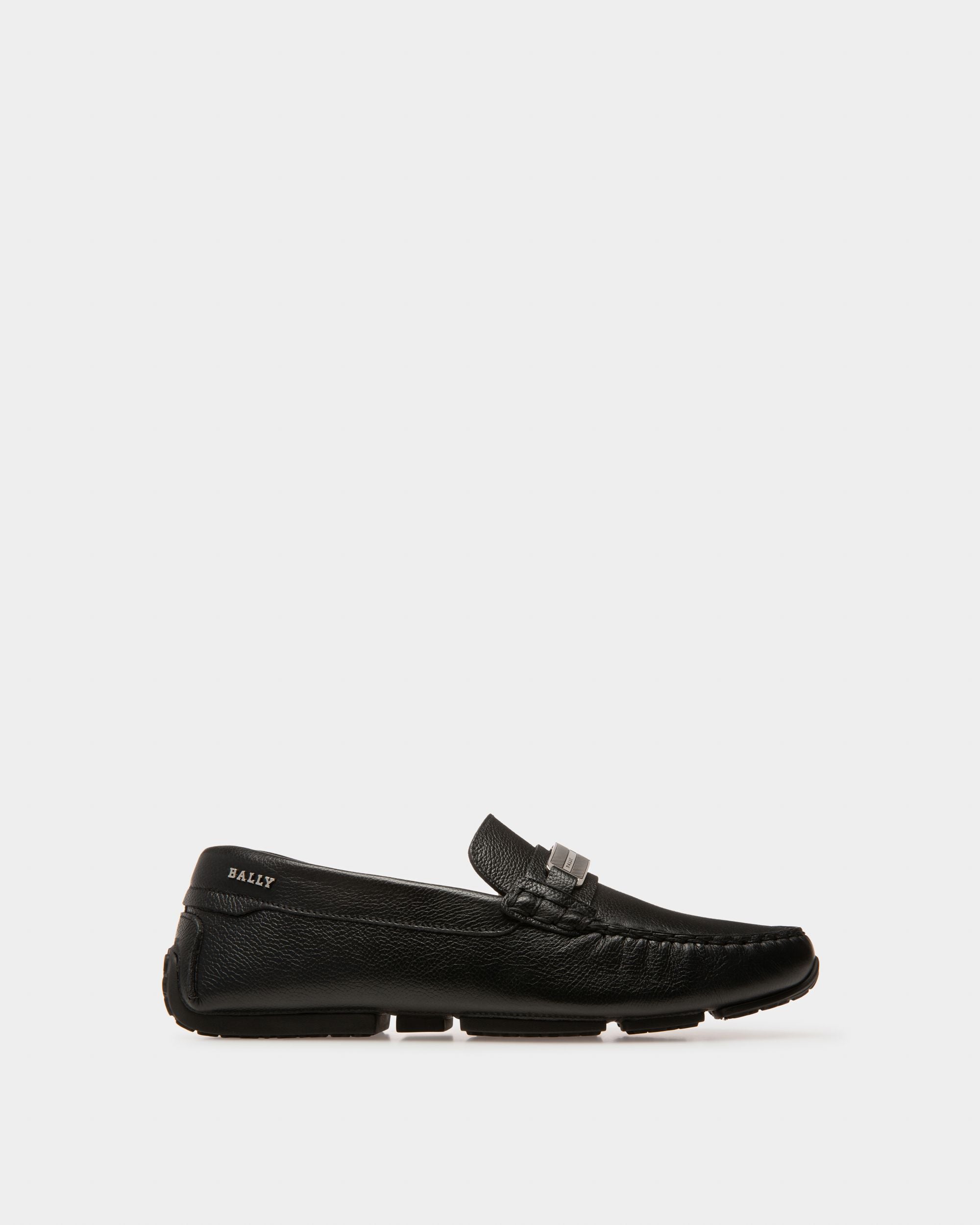 Paryse Drivers En Cuir Noir Noir Men | Bally Global