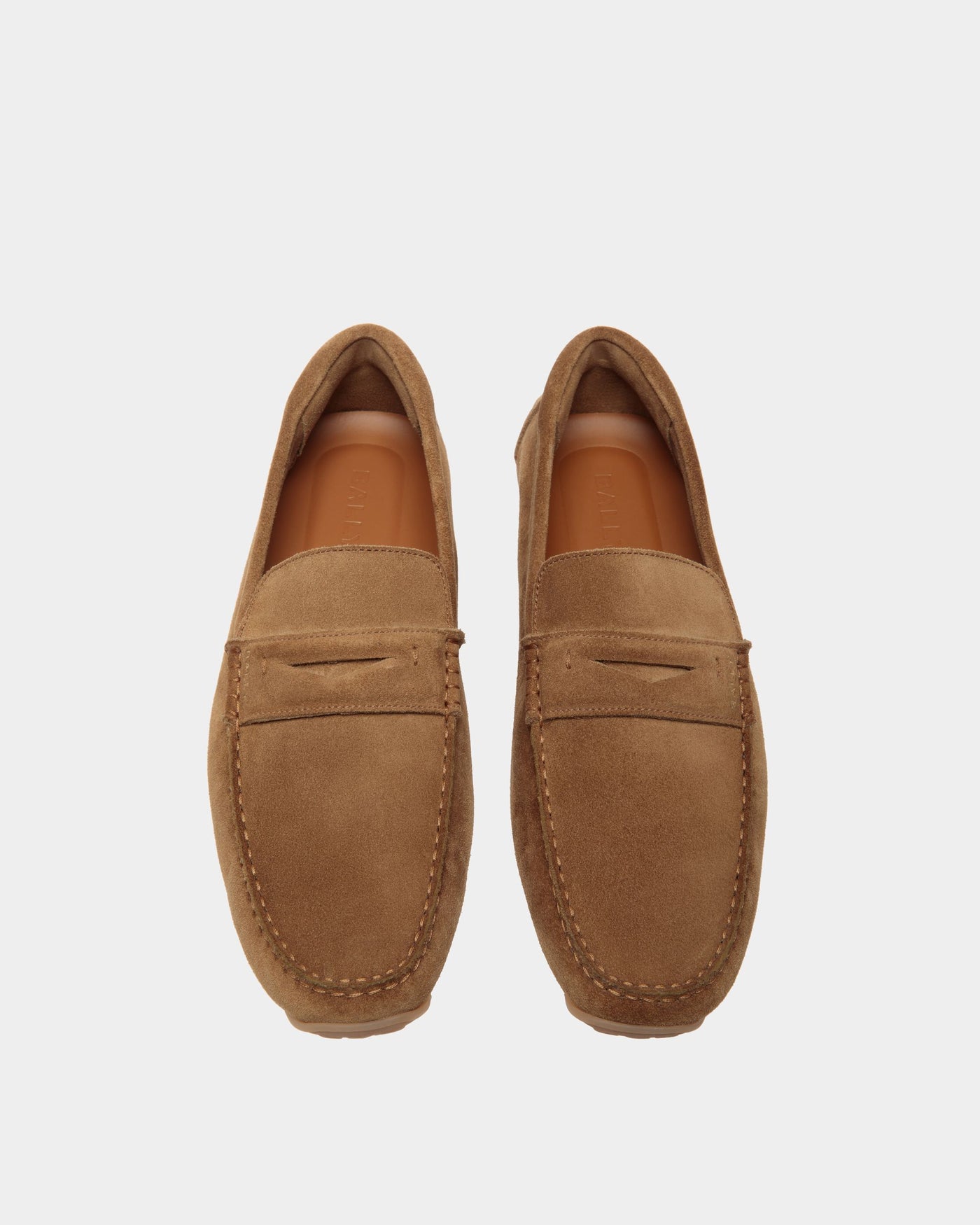 Men's Brown Pilot Driver in Brown Suede | Bally Global US