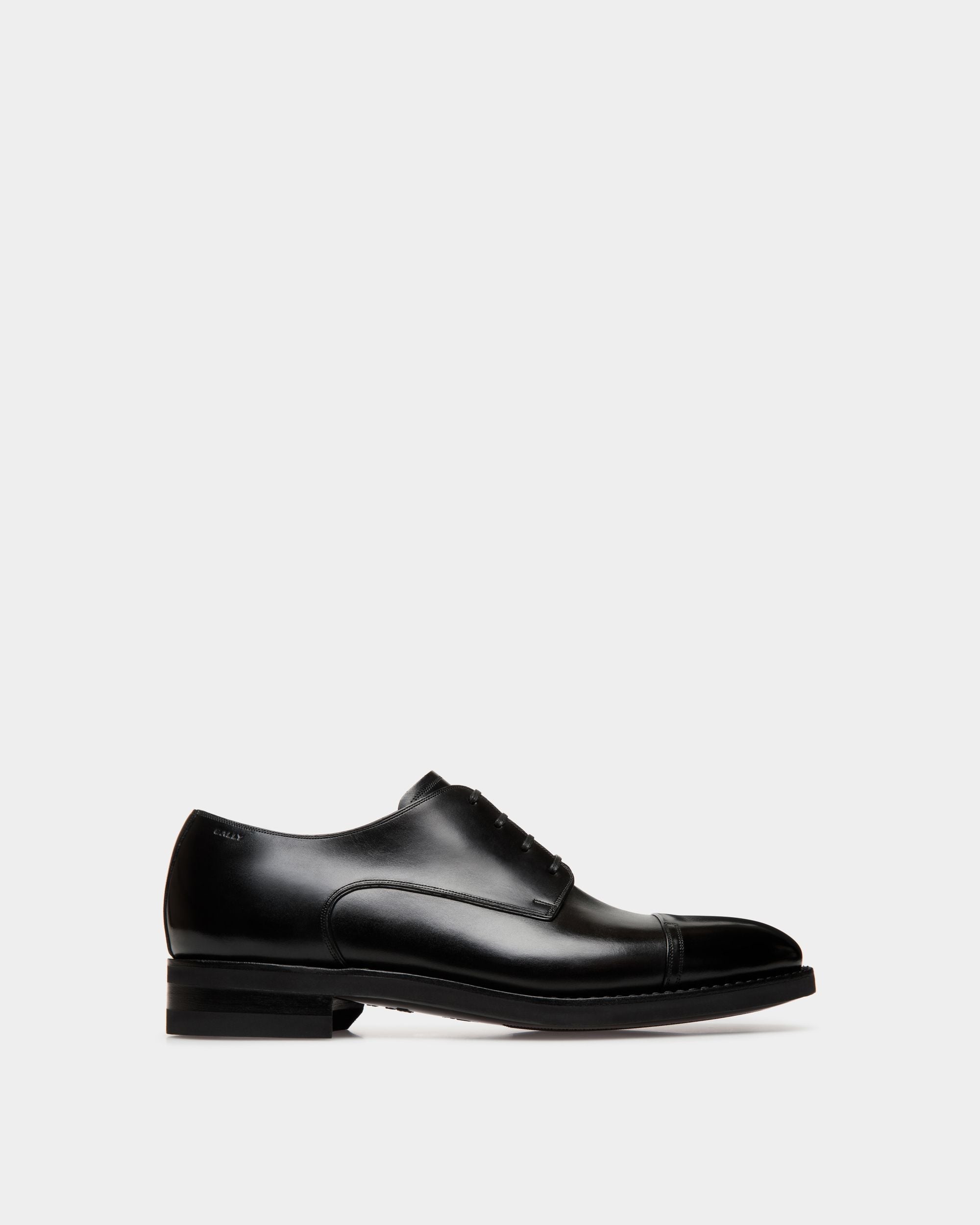 Men's Black Scribe Un Derby In Black Leather | Bally Global US