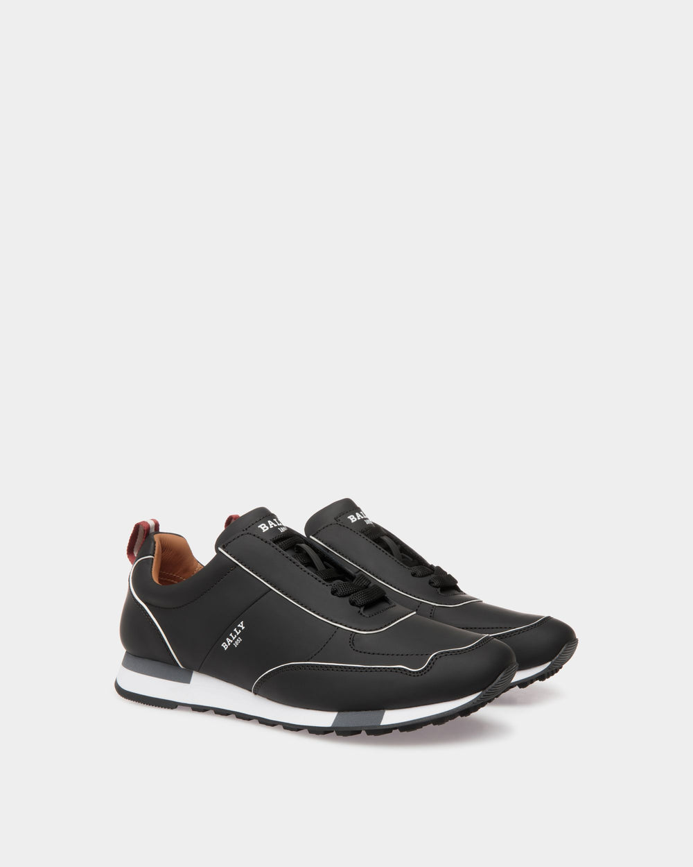 Men's Black Sneaker in Black Leather | Bally Global