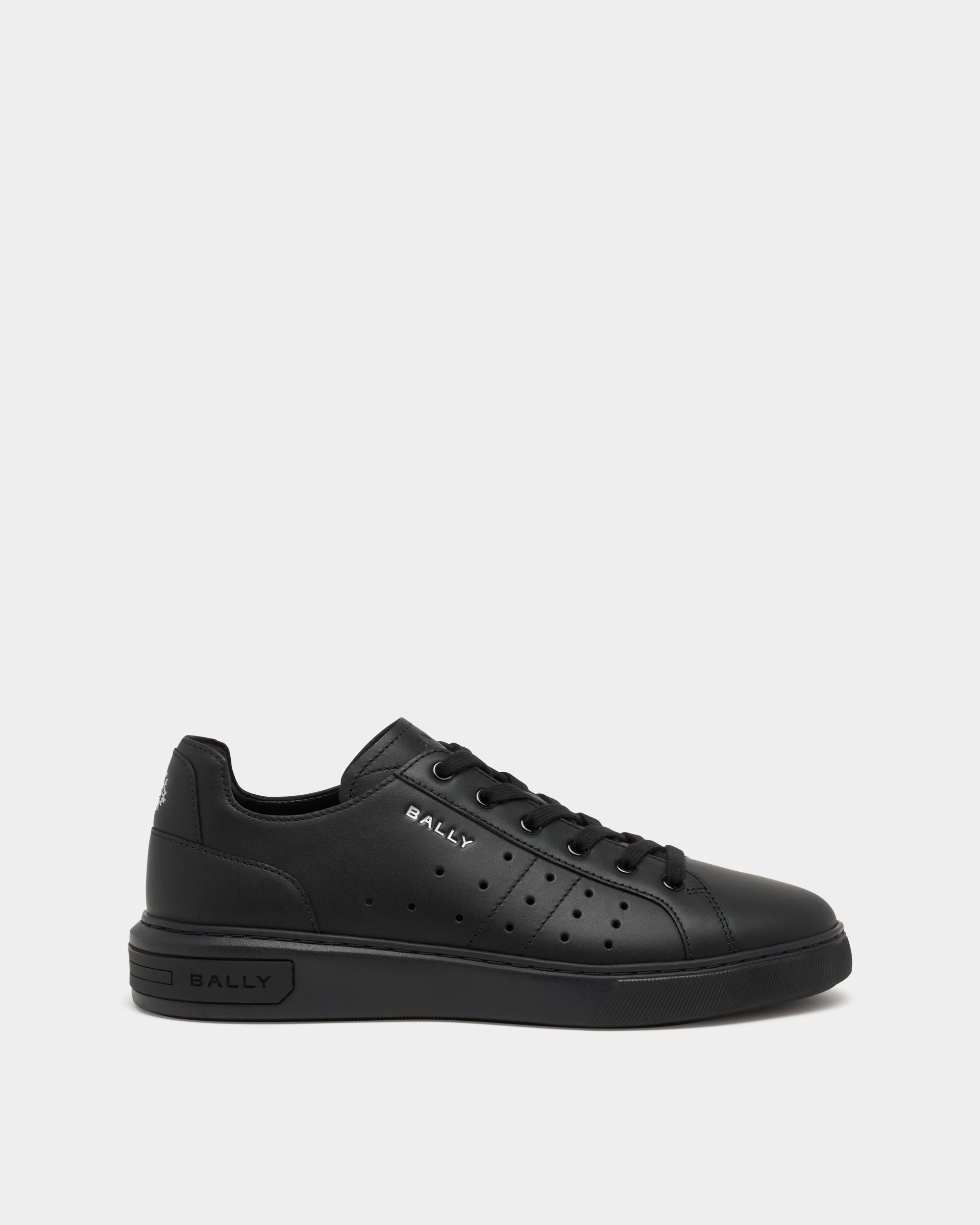 Men's Black Bally Lift Sneaker in Black Leather | Bally Global US