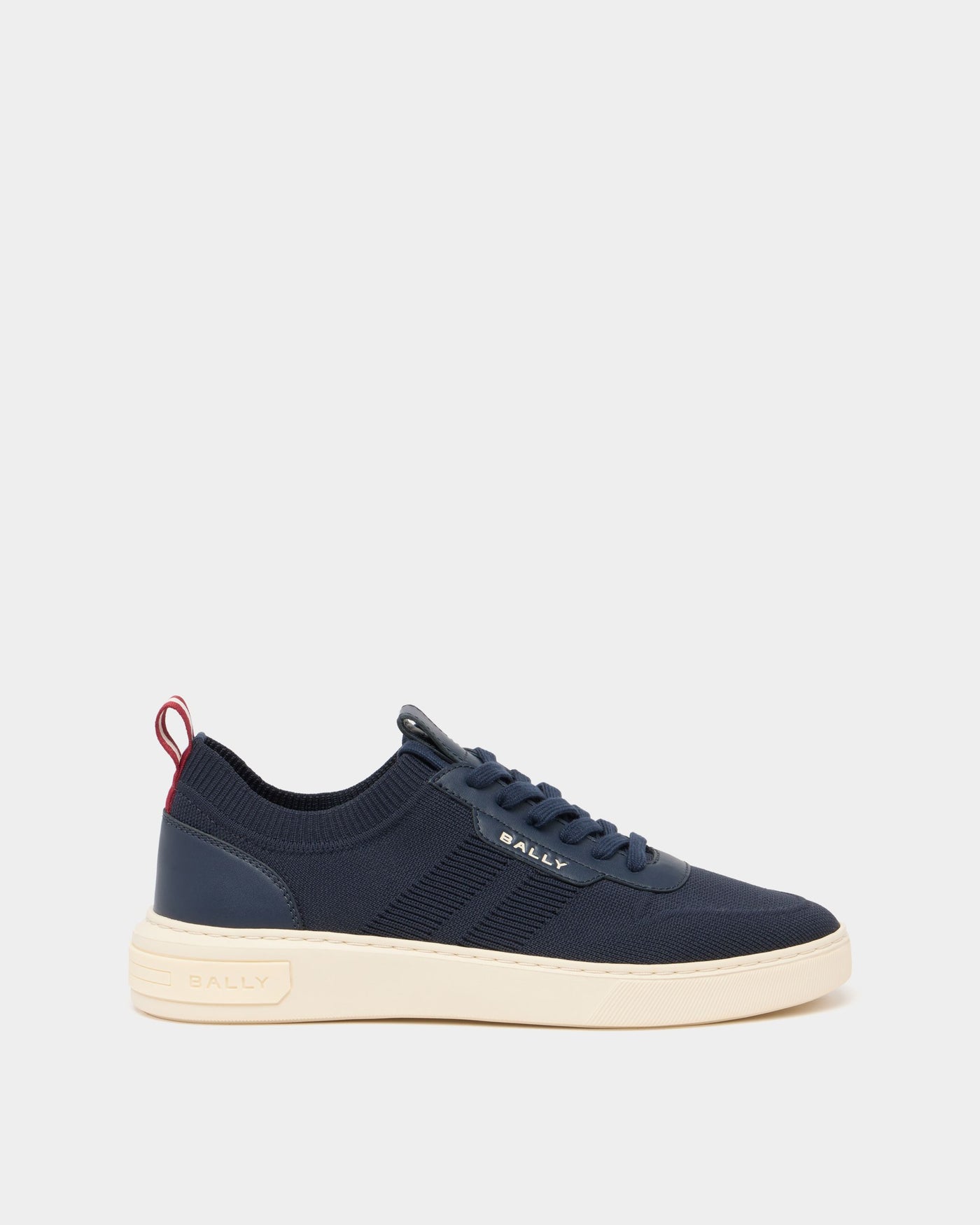 Men's Blue Bally Lift Sneaker in Navy Blue Fabric | Bally Global US