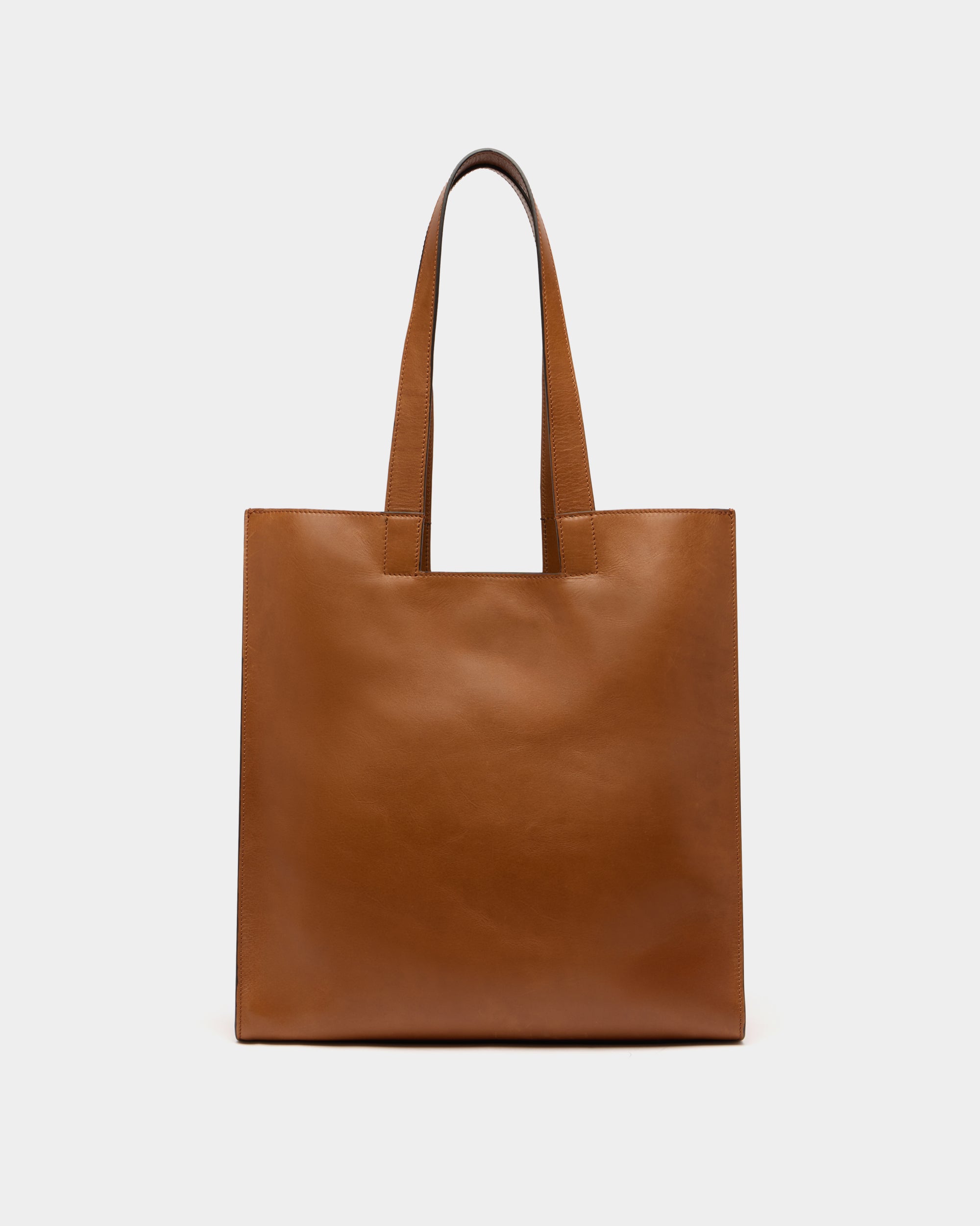 Easy Bally Tote Bag in Amber Brown Leather Brown Women | Bally Global