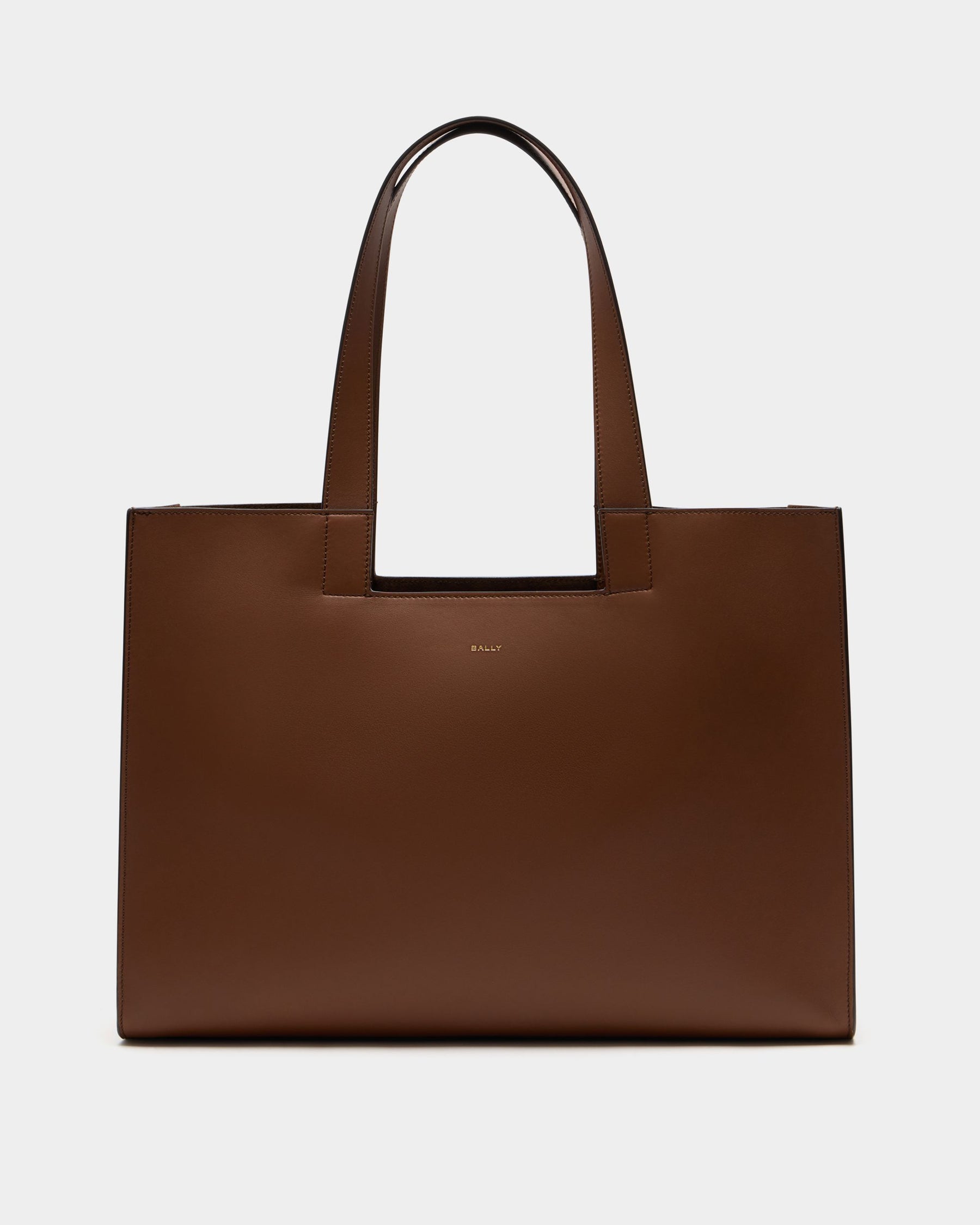 Women's Brown Easy Bally Tote Bag in Brown Leather | Bally Global