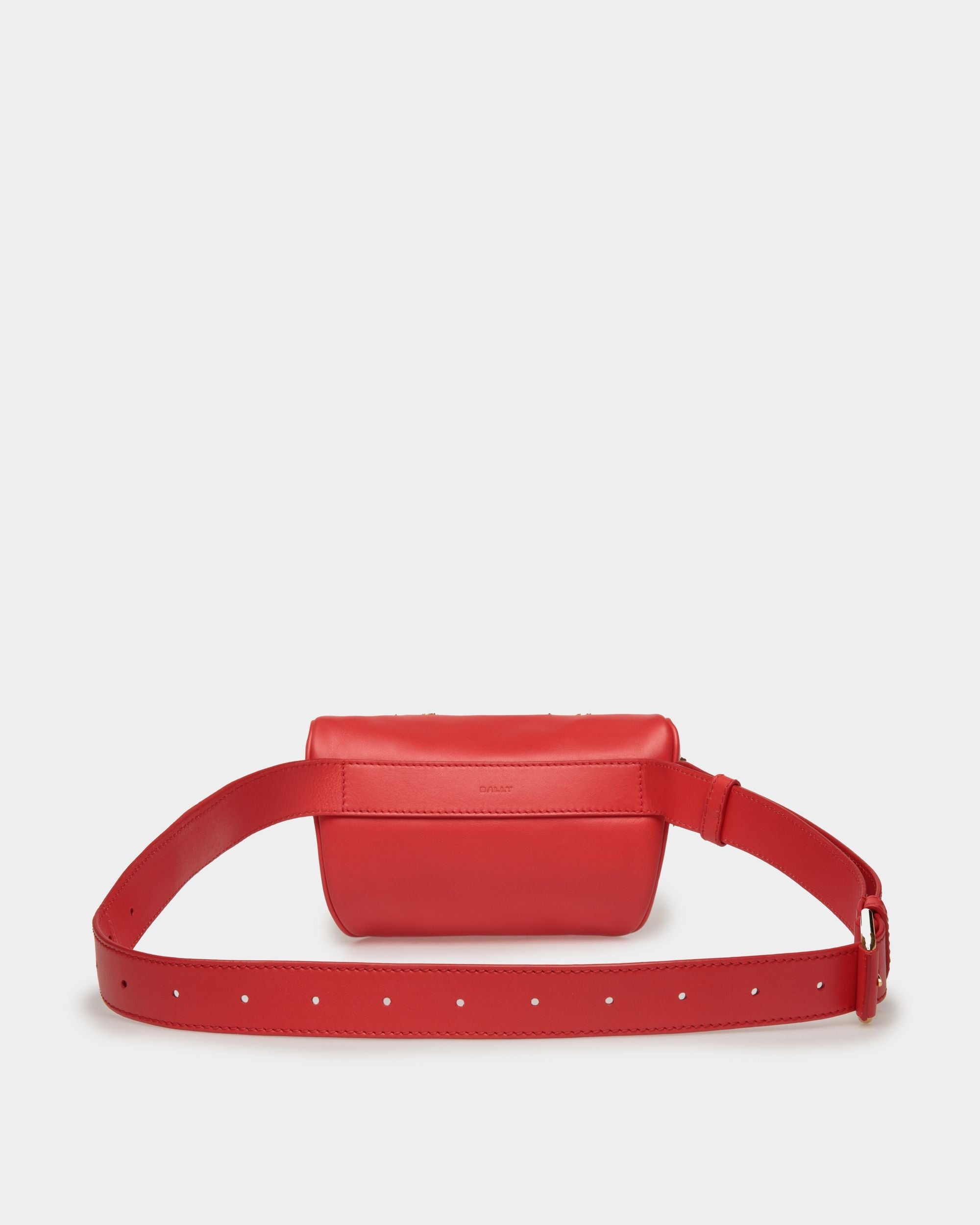 Women's Red Mountain Belt Bag in Red Leather | Bally Global