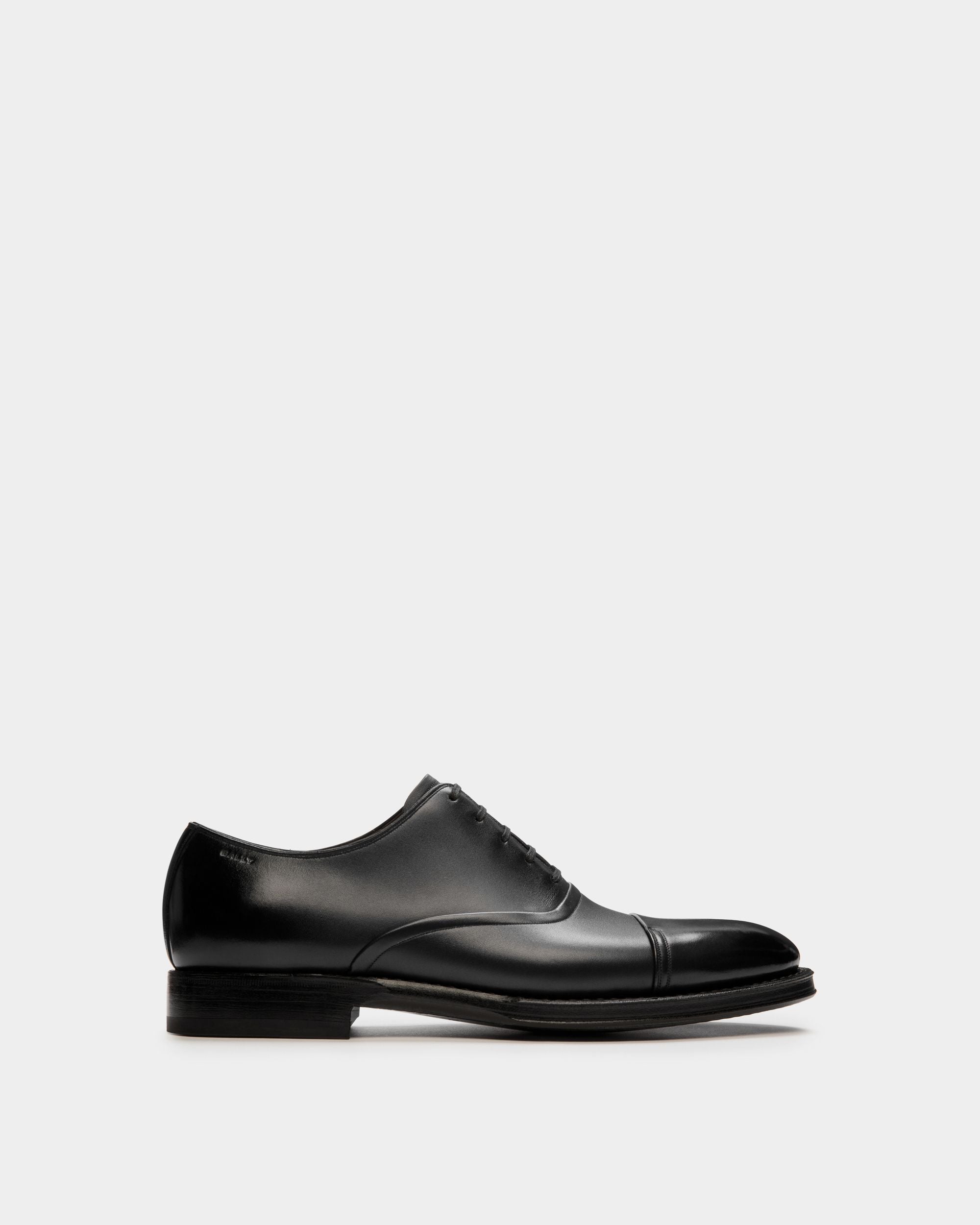 Women's Black Scribe Un Oxford in Black Leather | Bally Global US
