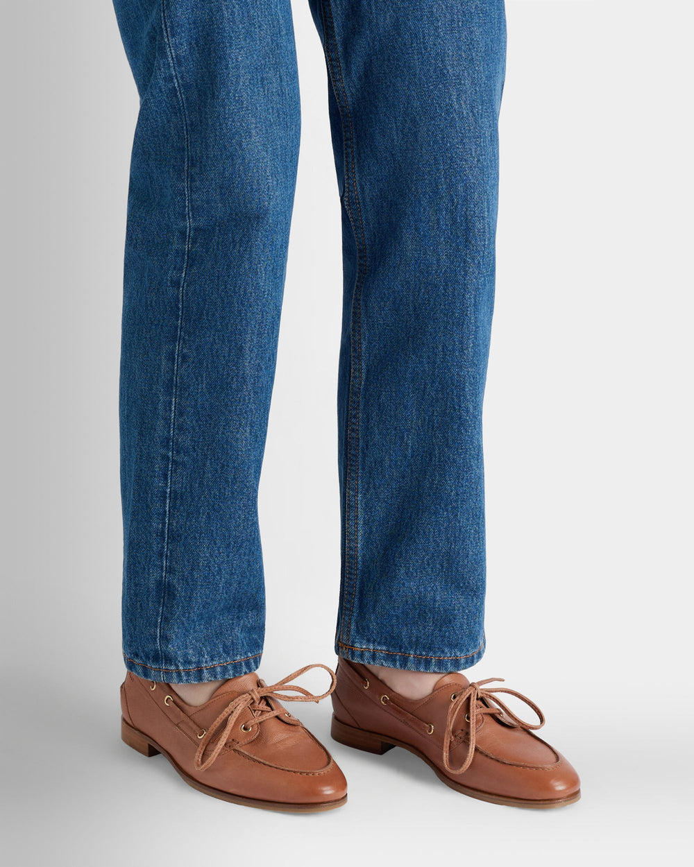 Women's Brown Plume Moccasin in Amber Brown Leather | Bally Global