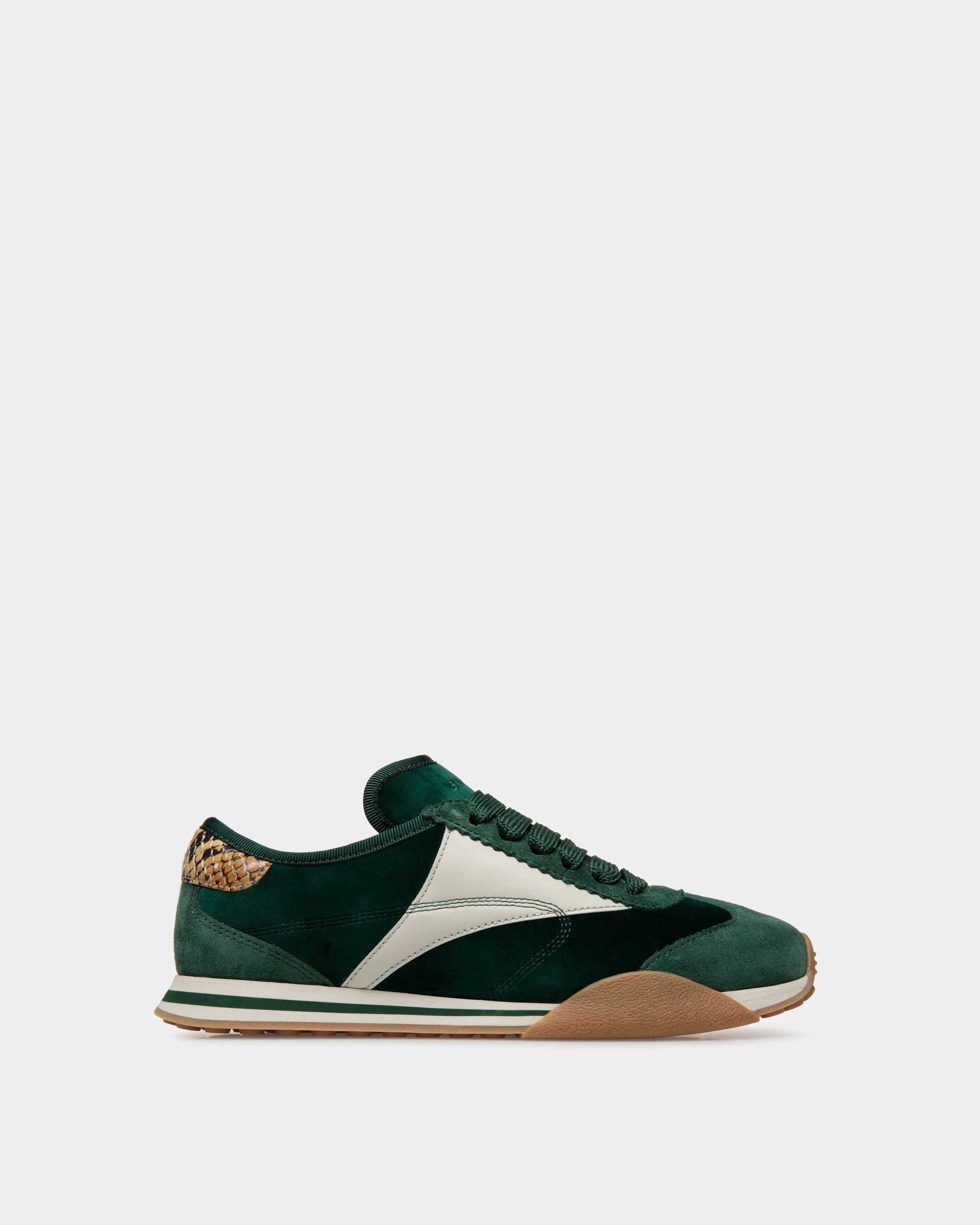 Women's Green Sussex Sneakers In Peppermint And Dusty White Leather And ...