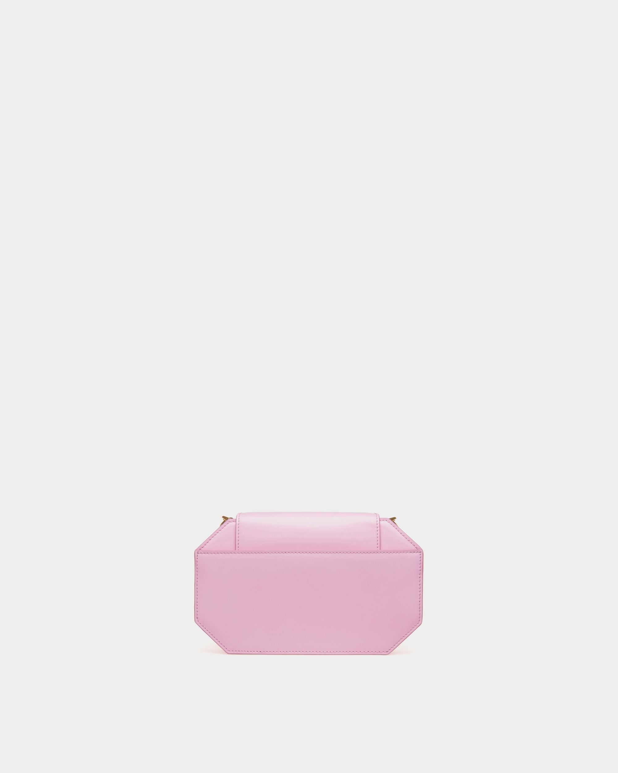 Women's Pink Emblem Mini Bag in Pink Brushed Leather | Bally Global