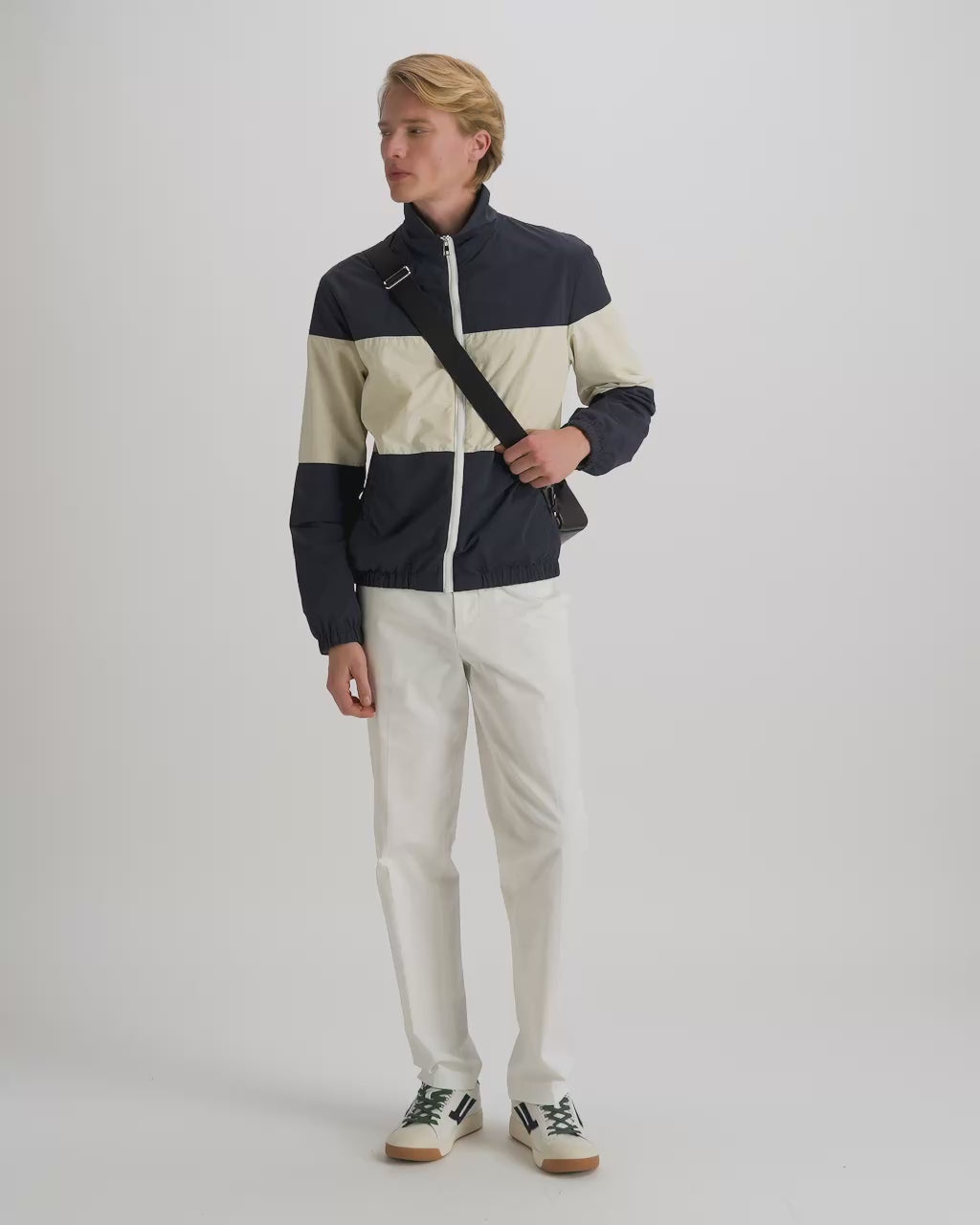 Men's Brown Ray Sling Bag in Chocolate Leather | Bally Global