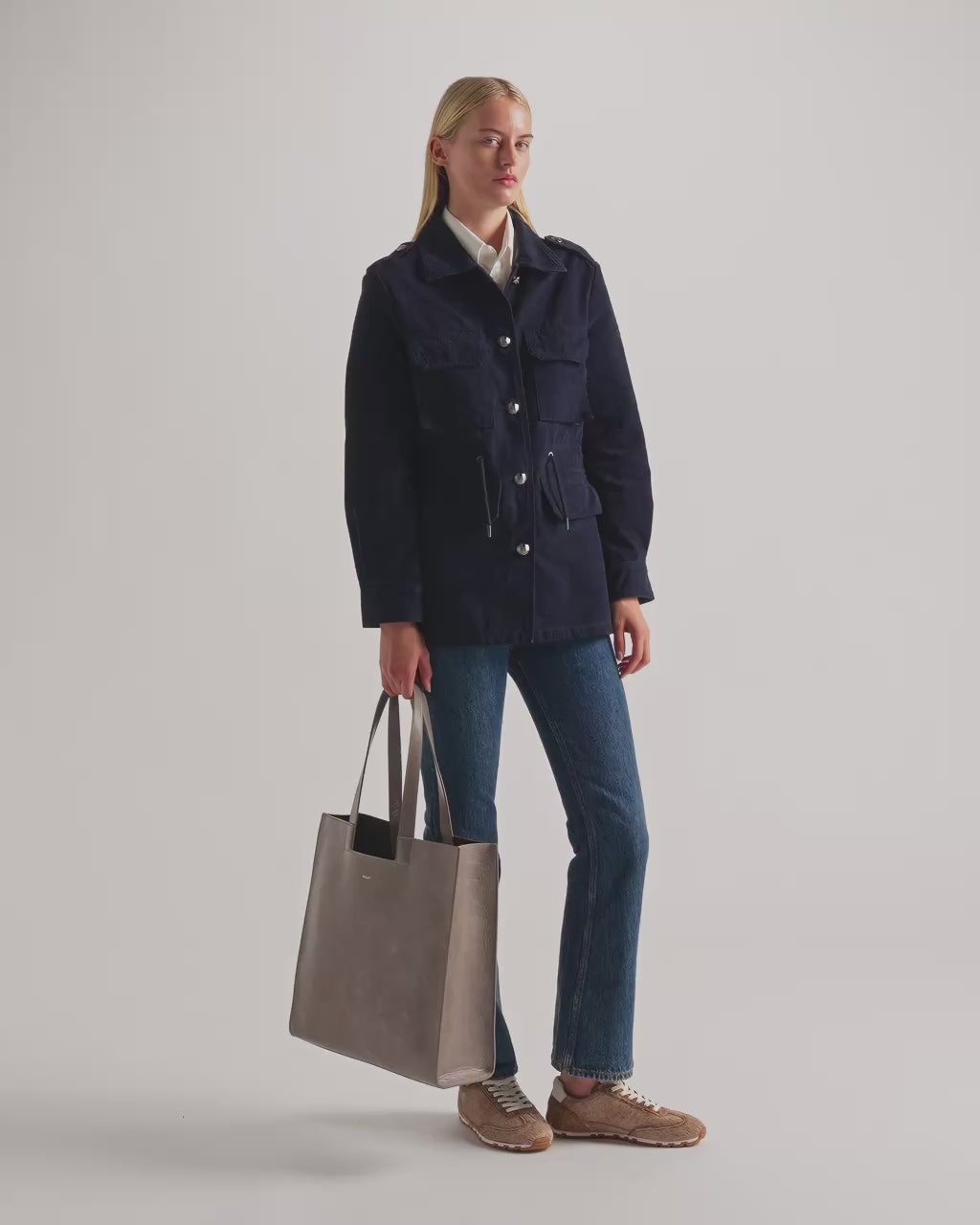 Women's Brown Easy Bally Tote Bag in Taupe Leather | Bally Global US