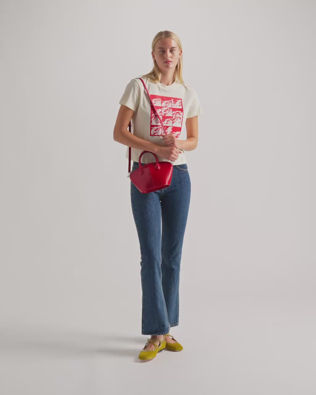 Women's Red Belle Mini Bag in Red Leather | Bally Global US